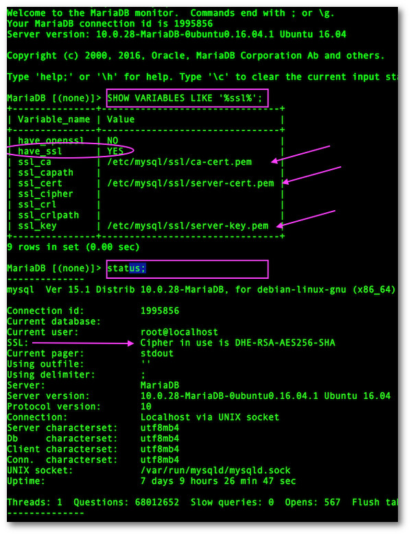 How To Setup Mariadb Ssl And Secure Connections From Clients